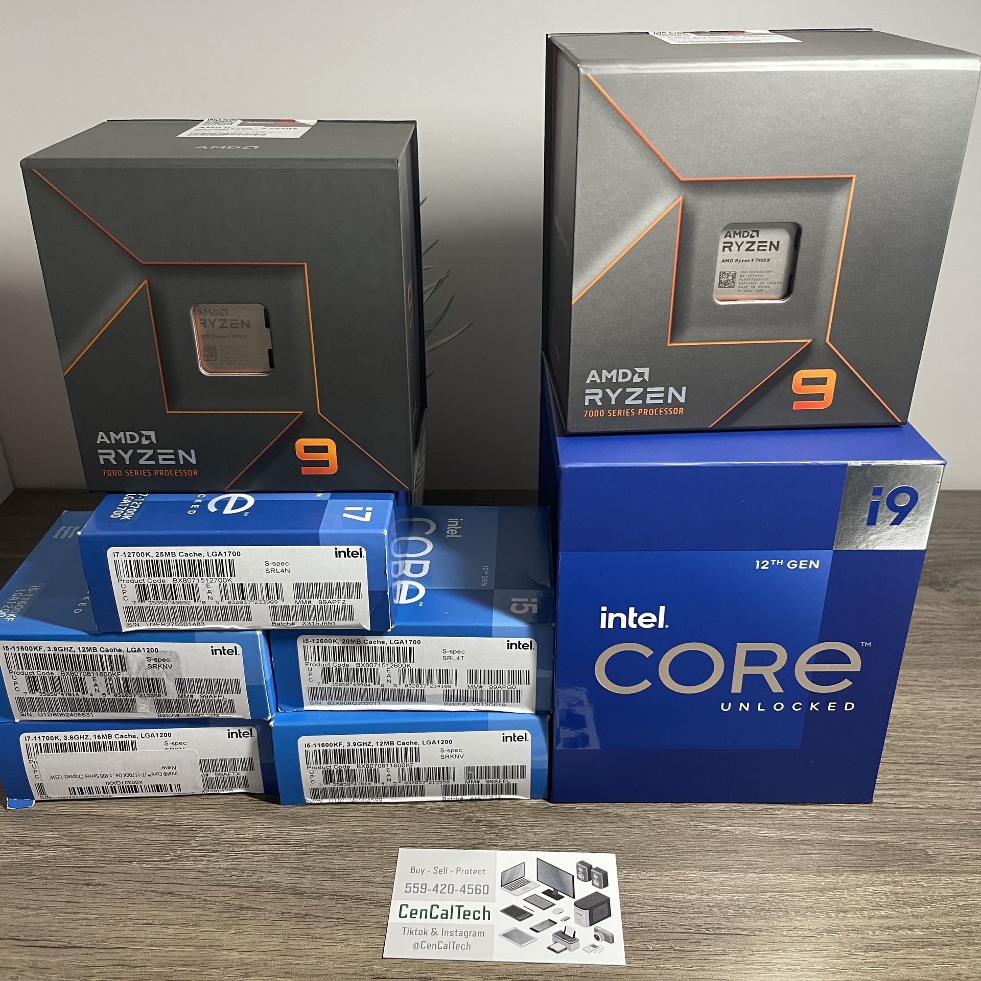 New Sealed Intel Core i9, i7, i5, AMD Ryzen 9 CPU Processor Pricelist ...