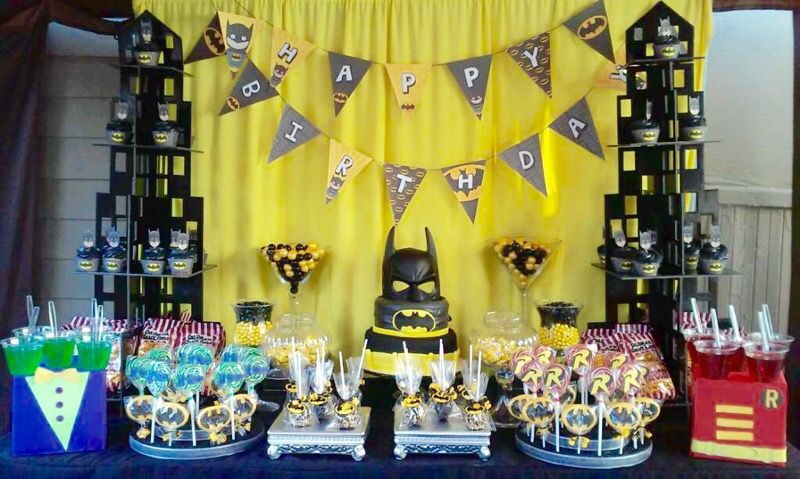 Batman Theme Candy Buffet Sign