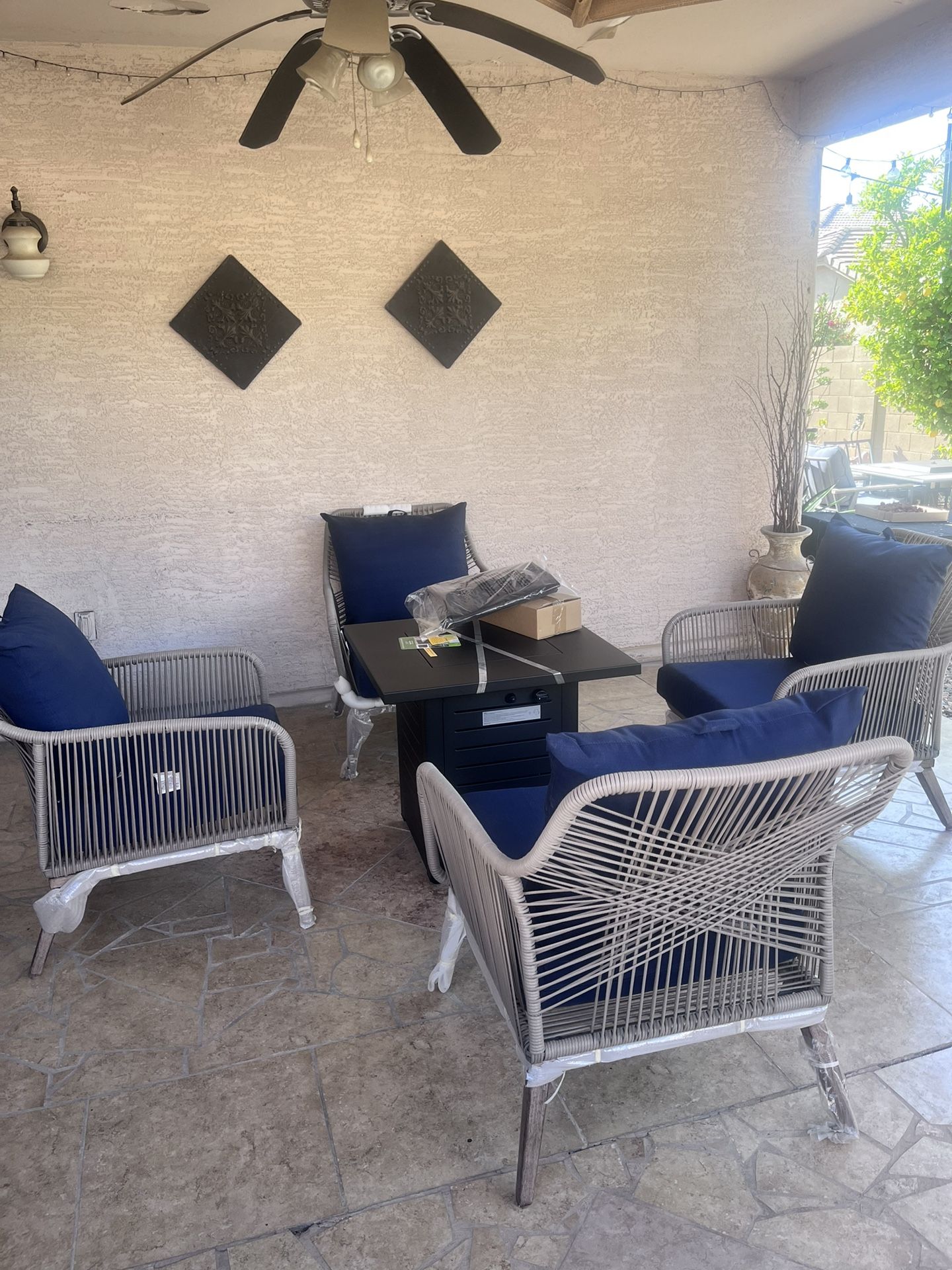 Patio Conversation Set with Firepit *NEW* for Sale in Avondale, AZ ...