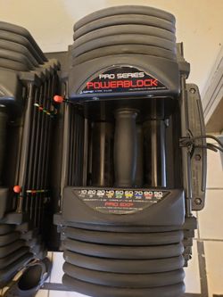 Powerblock Pro Series Expansion (10lbs-70lbs) With Large Compact Stand ...