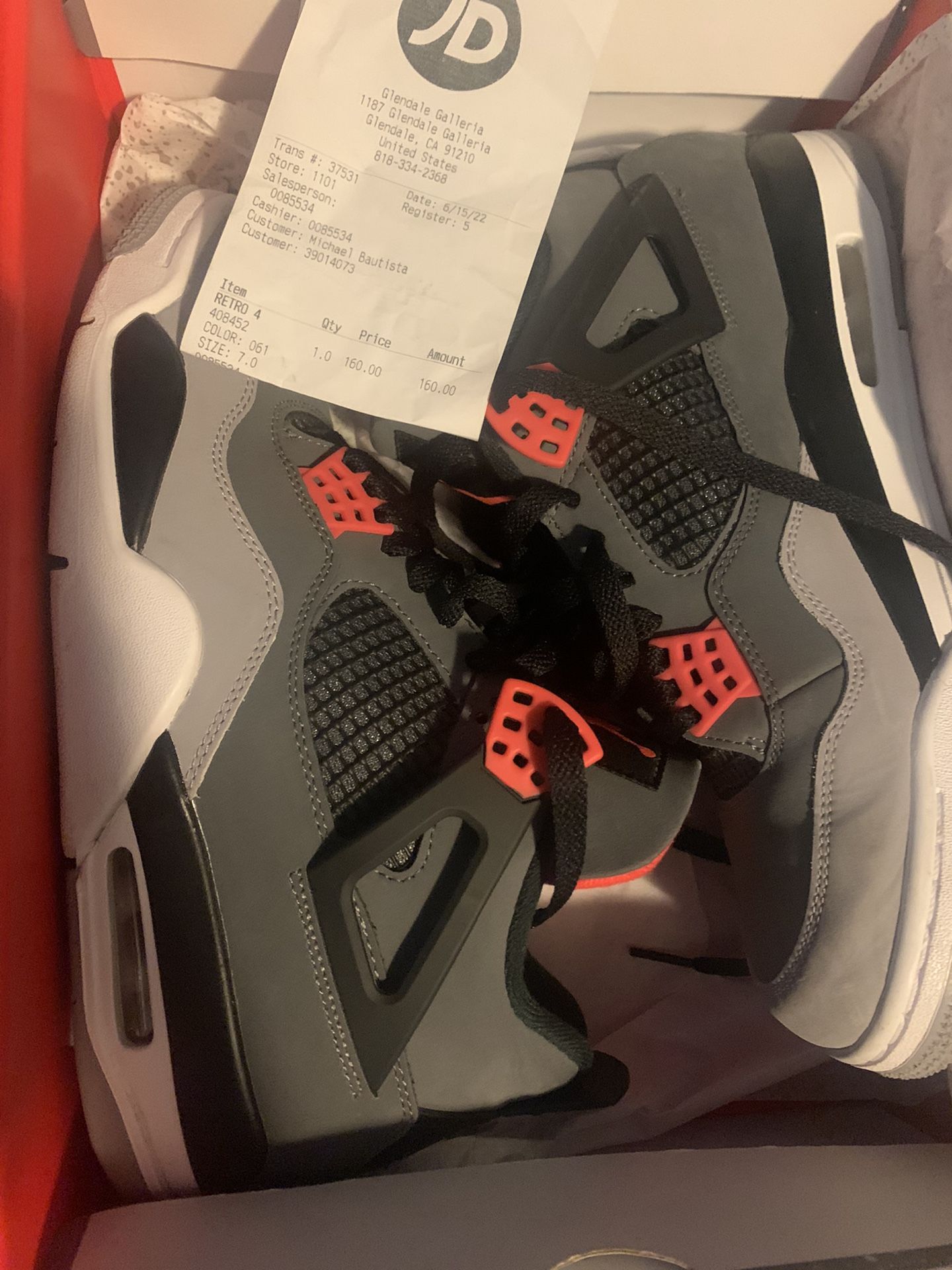 Jordan 4s Infrared for Sale in Los Angeles, CA - OfferUp