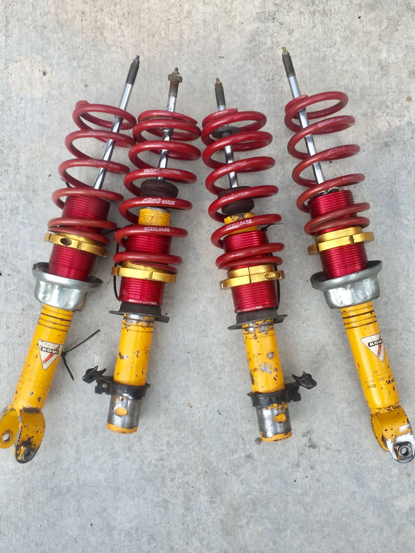 Honda Civic Acura Integra Koni shocks and eibach ground control ...