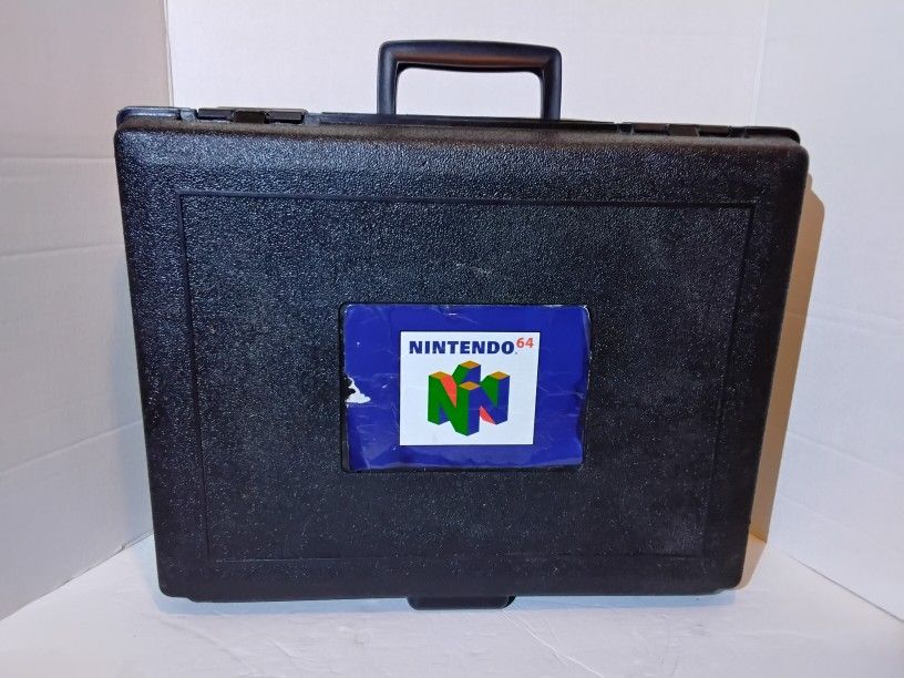 Nintendo 64 N64 System Hard Case Blockbuster Video W/Original Foam RARE ...