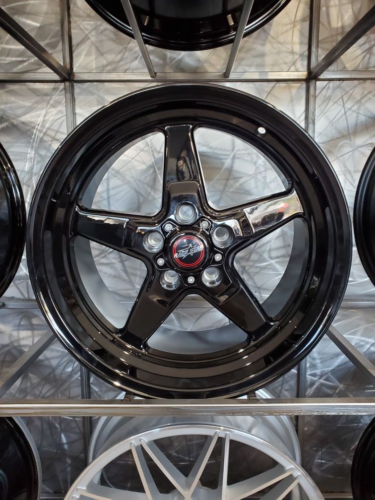 Gloss black Race Star drag racing wheels available for mustang camaro ...