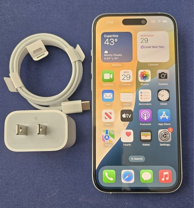 Iphone 15 Regular (128GB) Factory-UNLOCKED (Like-New) Blue for Sale in ...