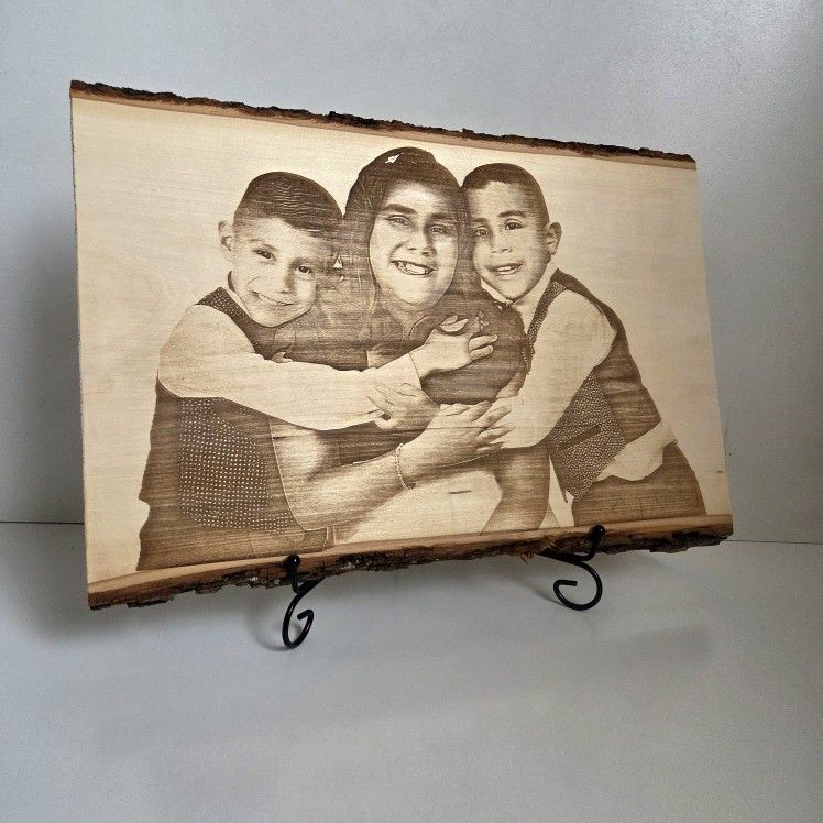 Photo Engraving On Live Edge Basswood for Sale in Corona, CA - OfferUp