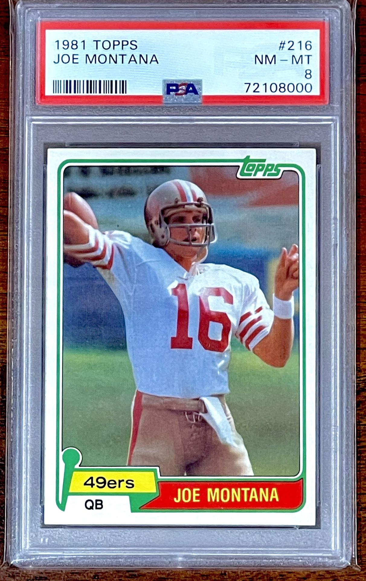 1981 Topps Joe Montana Rookie Card RC PSA 8 Mint Centered Looks Nicer ...