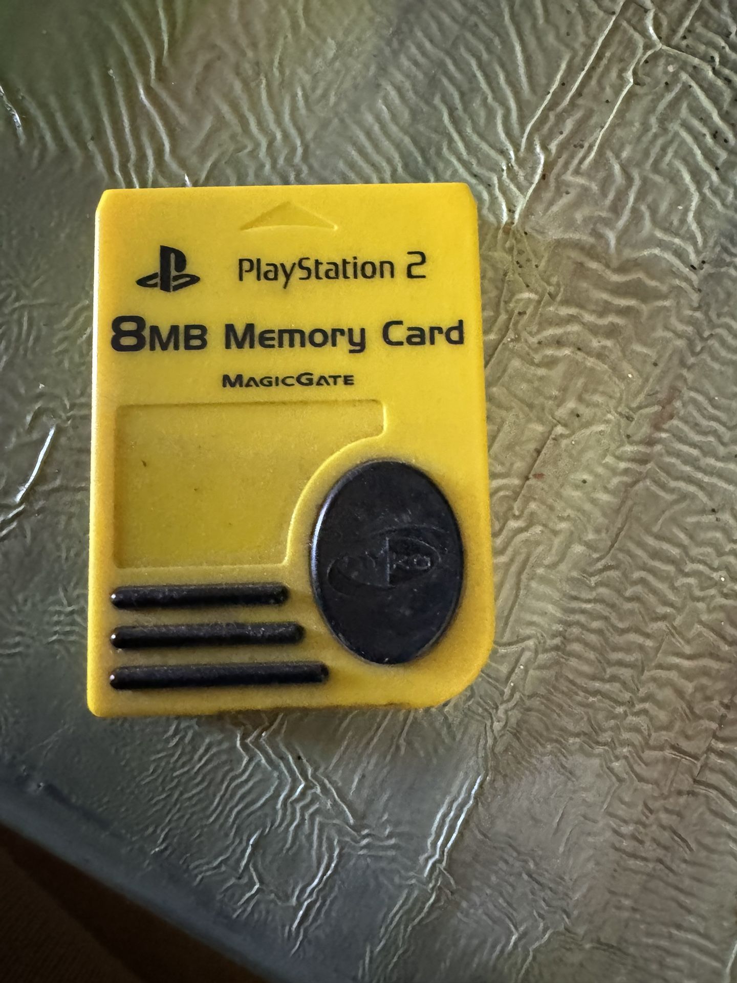 Sony PlayStation 2 PS2 Nyko 8MB Memory Card Yellow PS-80516 Official ...