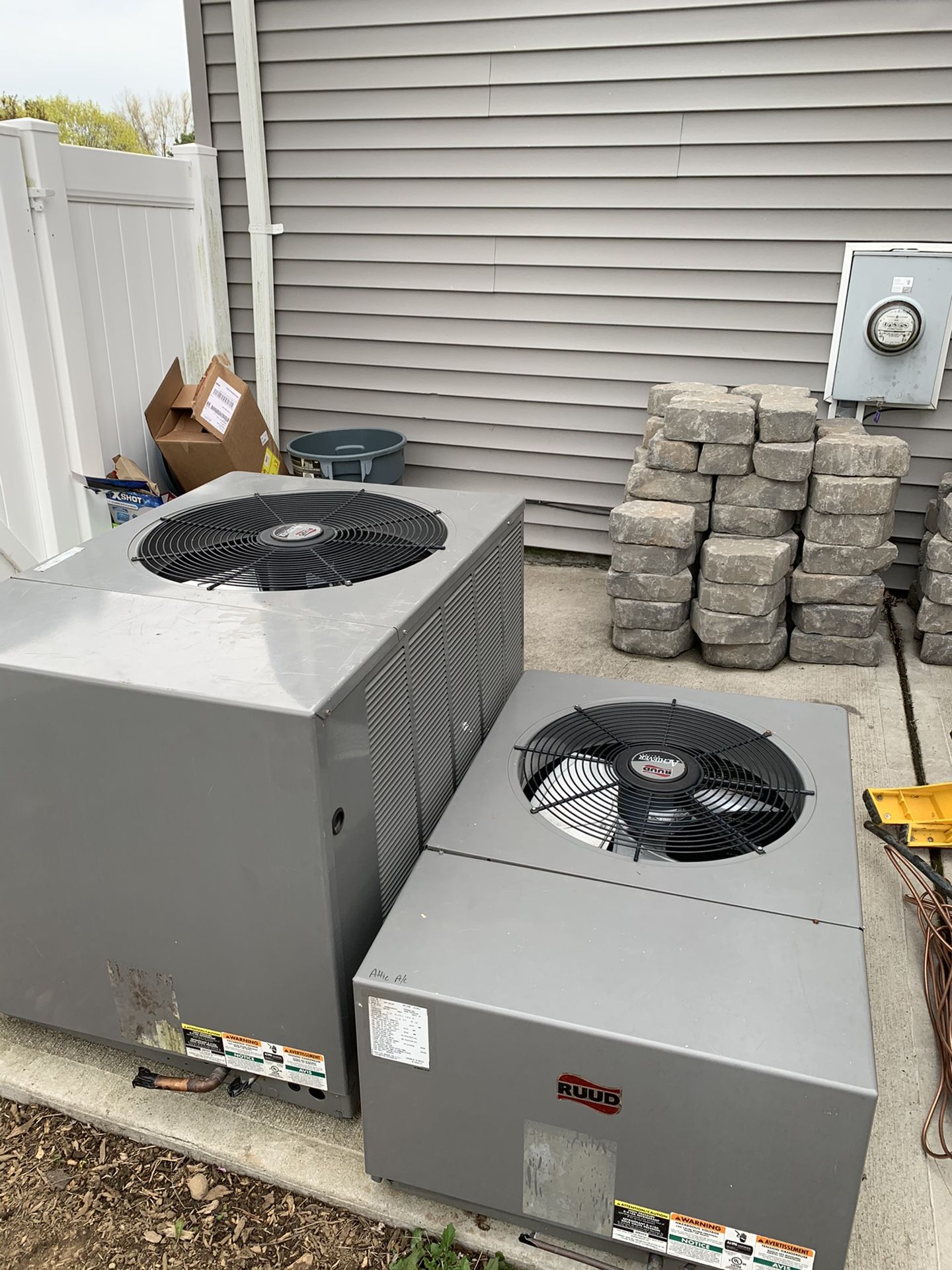 5 ton Condenser RUUD SYSTEM for Sale in Brentwood, NY - OfferUp