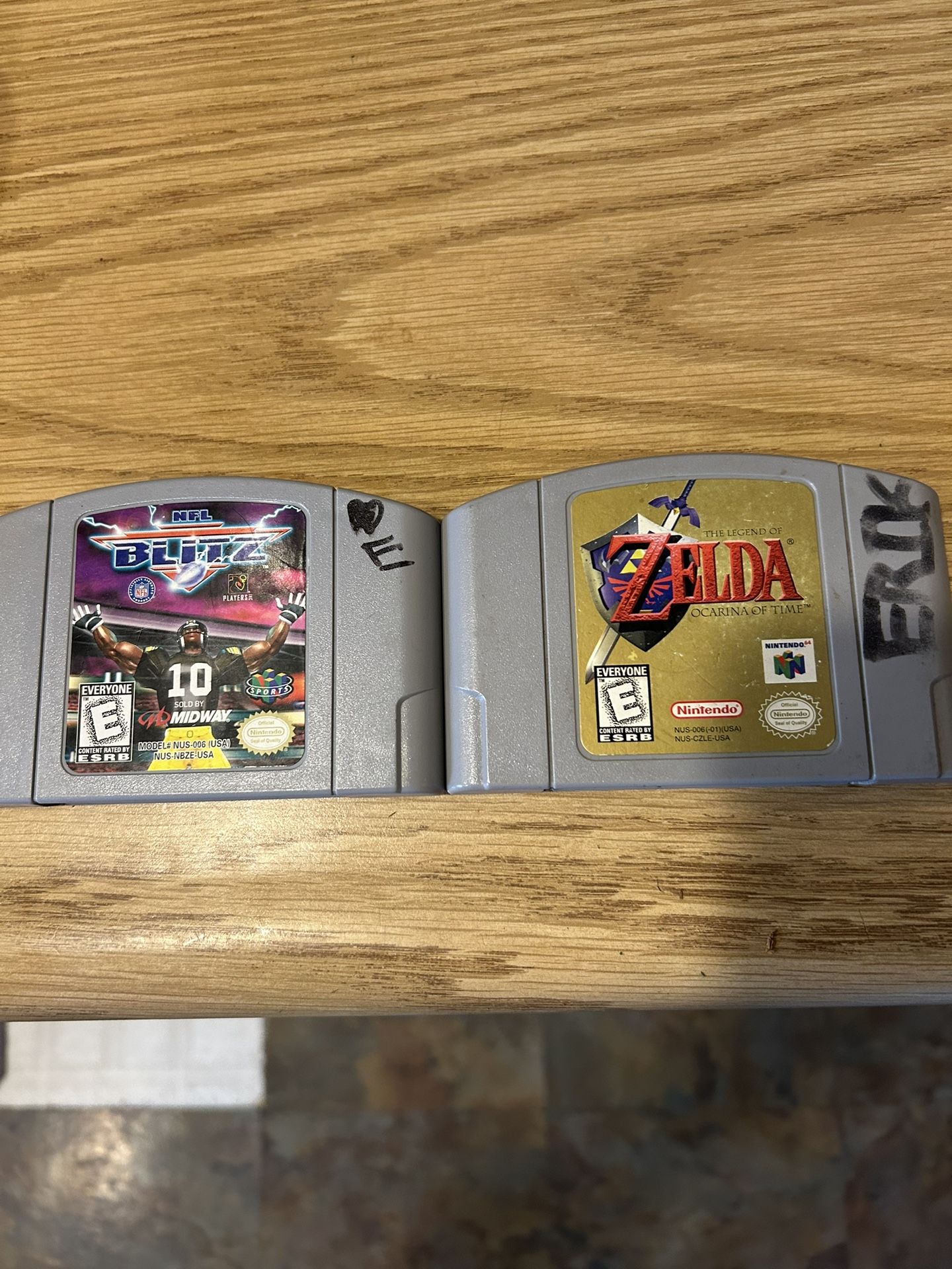 Zelda Ocarina of Time + NFL Blitz 2000 – N64 Game Lot Nintendo 64 for ...
