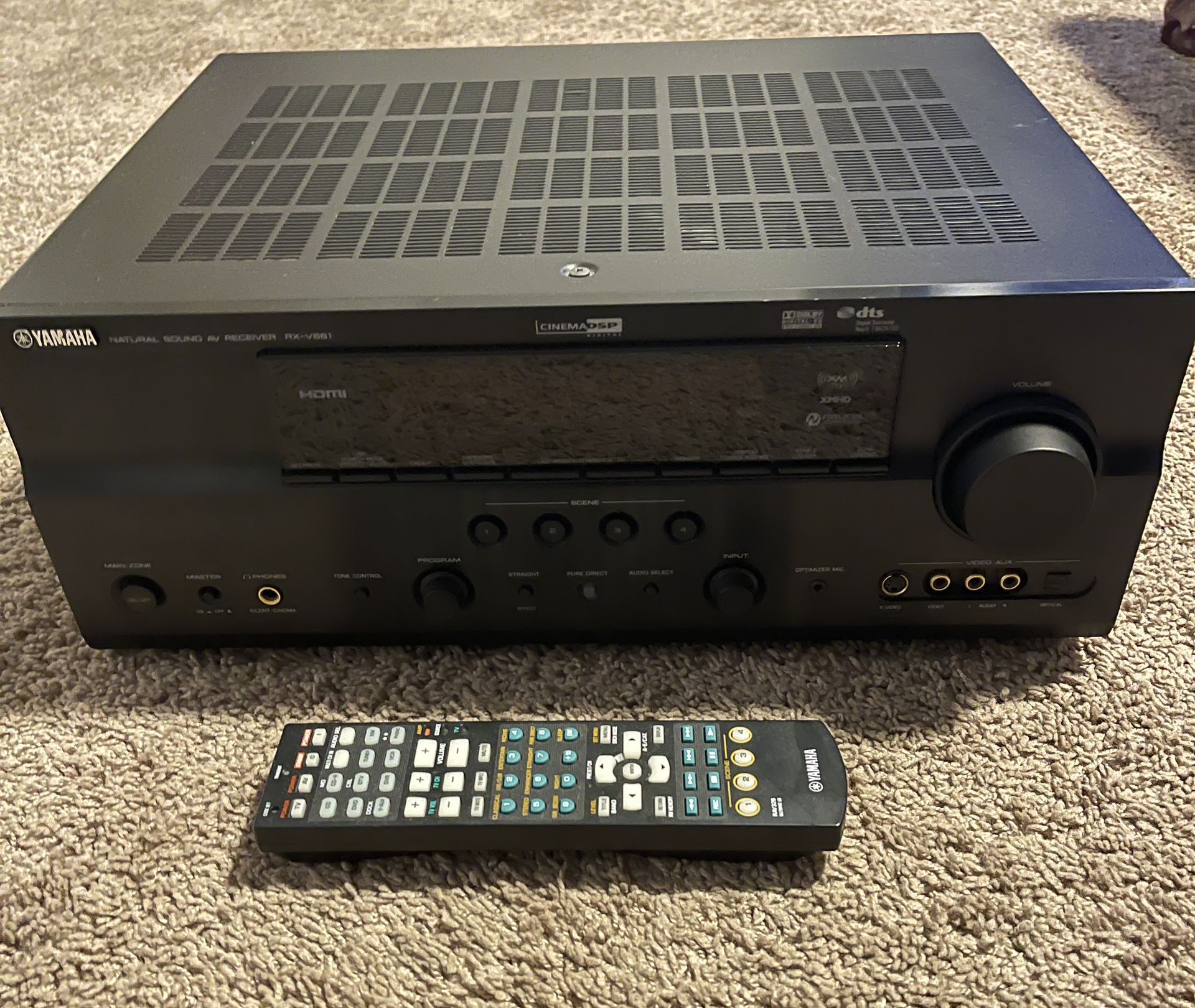 YAMAHA RX-V661 7.1 CHANNEL SURROUND SOUND A/V RECEIVER for Sale in ...