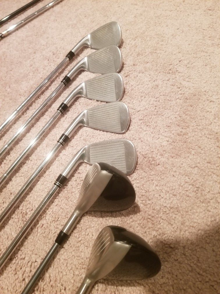 Custom Wishon 555c Forged Golf Clubs / 2 Hybrids / Irons 5 - 9 ...