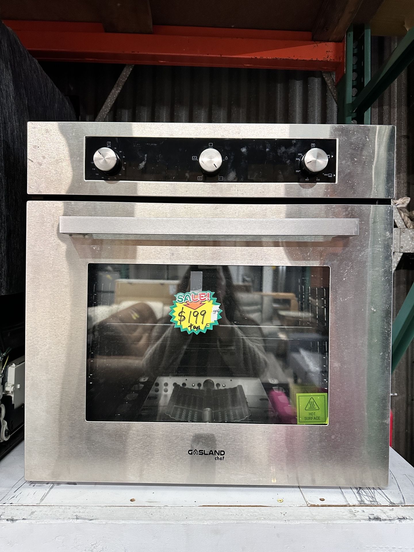 24 Inch Natural Gas Oven, GASLAND Chef Pro GS606MS Built-in Single Wall ...