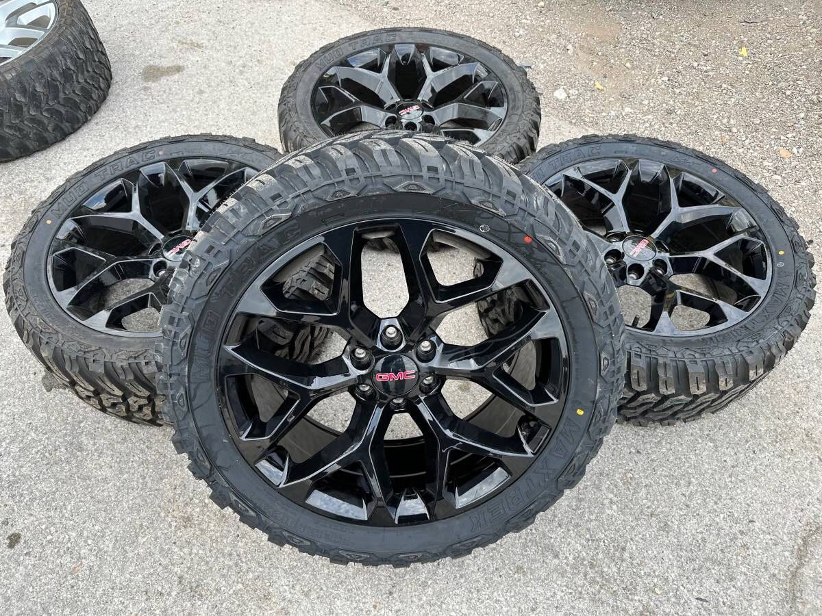 New 22” HoneyComb Rims And Tires 22 Chevy Snow Flake Wheels Rines ...