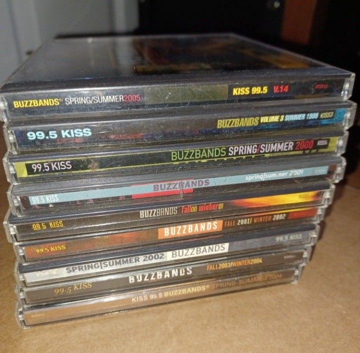 99.5 KISS Buzz Bands CD Collection Years 1995 Through 2005 for Sale in ...