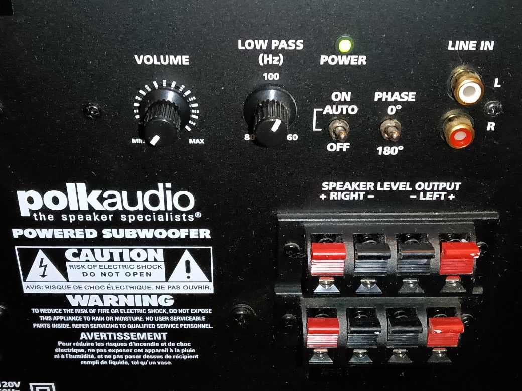 Polk Audio Psw 200 Watt Powered Subwoofer for Sale in Austin, TX - OfferUp