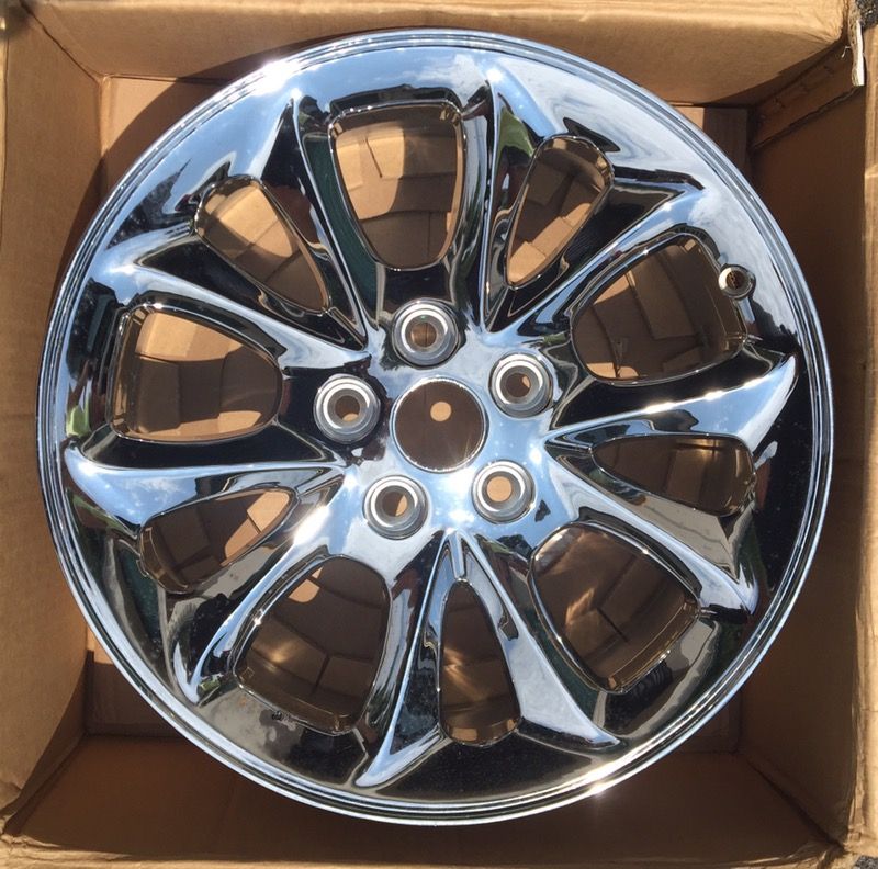 Keystone Platinum Plus- 2 NEW in the Original Box 17x7 Chrome Wheels ...