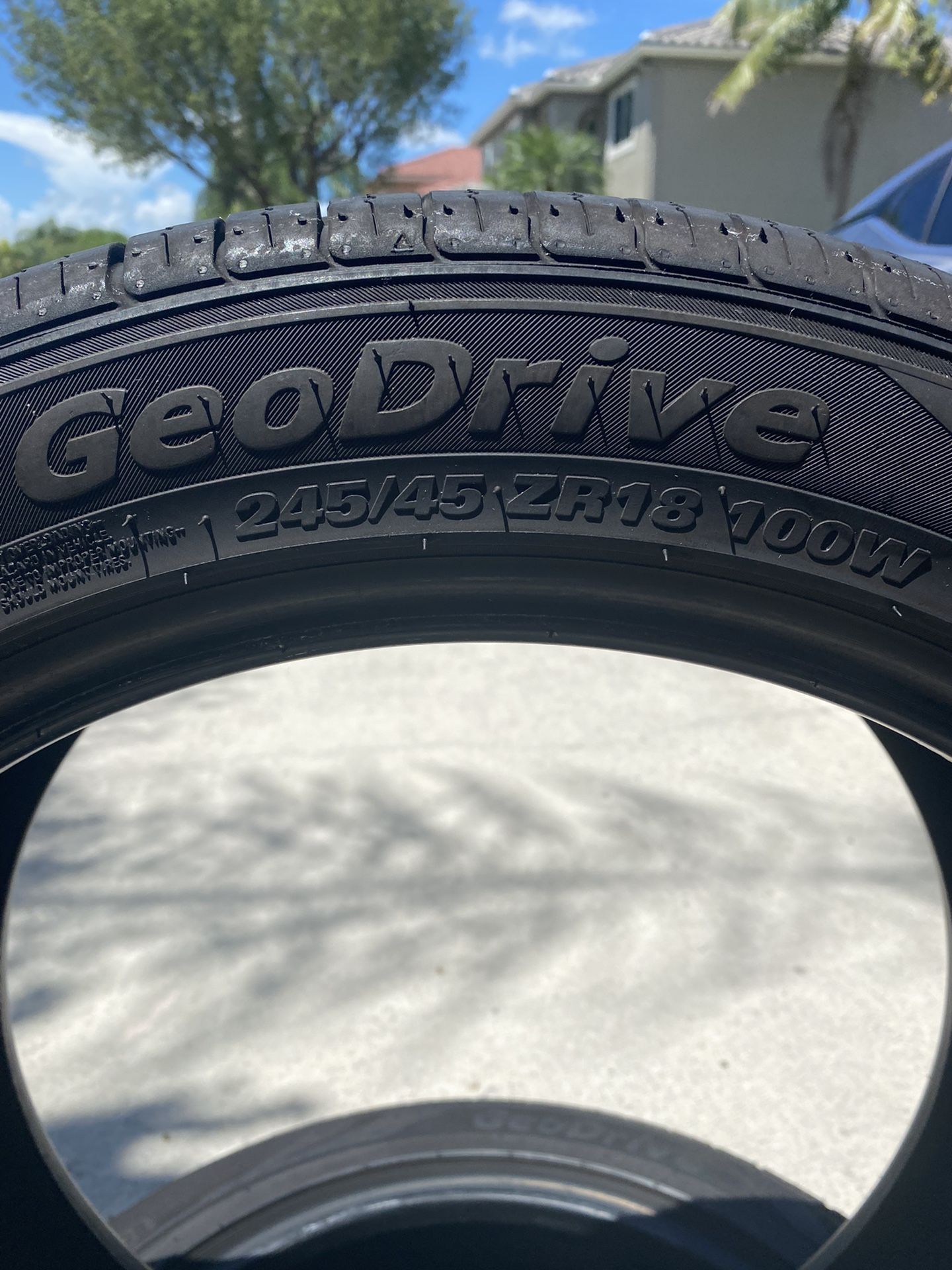 2 GeoDrive Tires 245/45 ZR18 100W for Sale in Boca Raton, FL - OfferUp