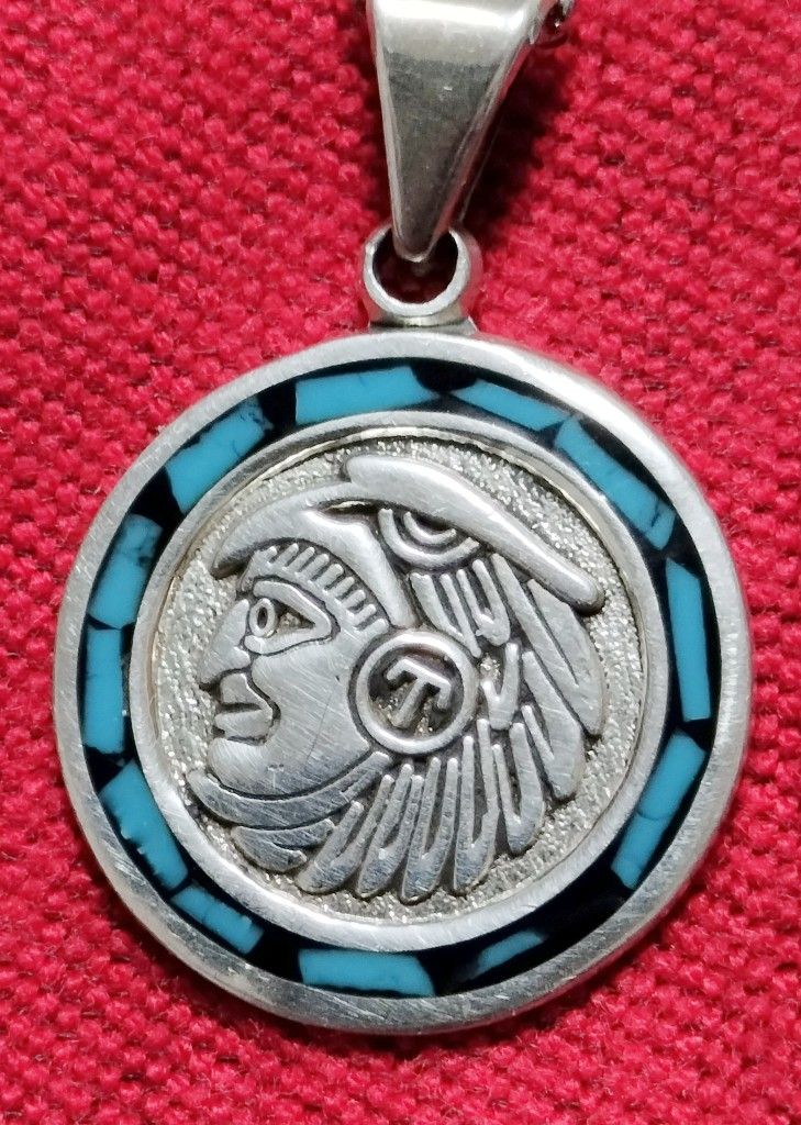 STERLING SILVER AZTEC PENDANT. VINTAGE. for Sale in Salem, OR - OfferUp