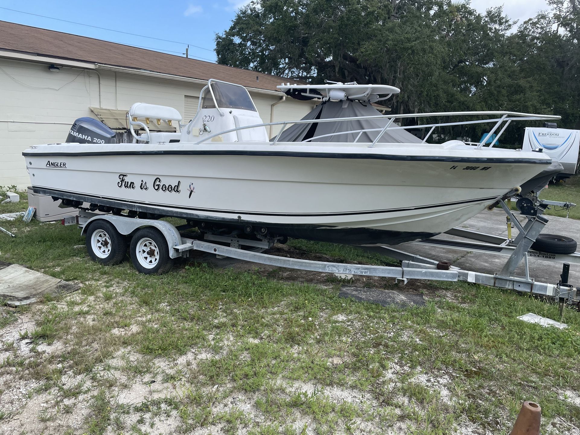 2001 Angler 22' , 200 hp Yamaha 2-stroke for Sale in Ormond Beach, FL ...