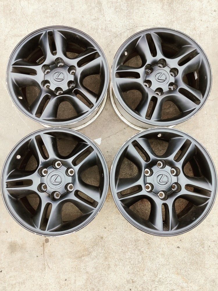 2002-2009 Lexus GX470 OEM Factory 17" 17x7.5 Black Wheels Rims for Sale ...