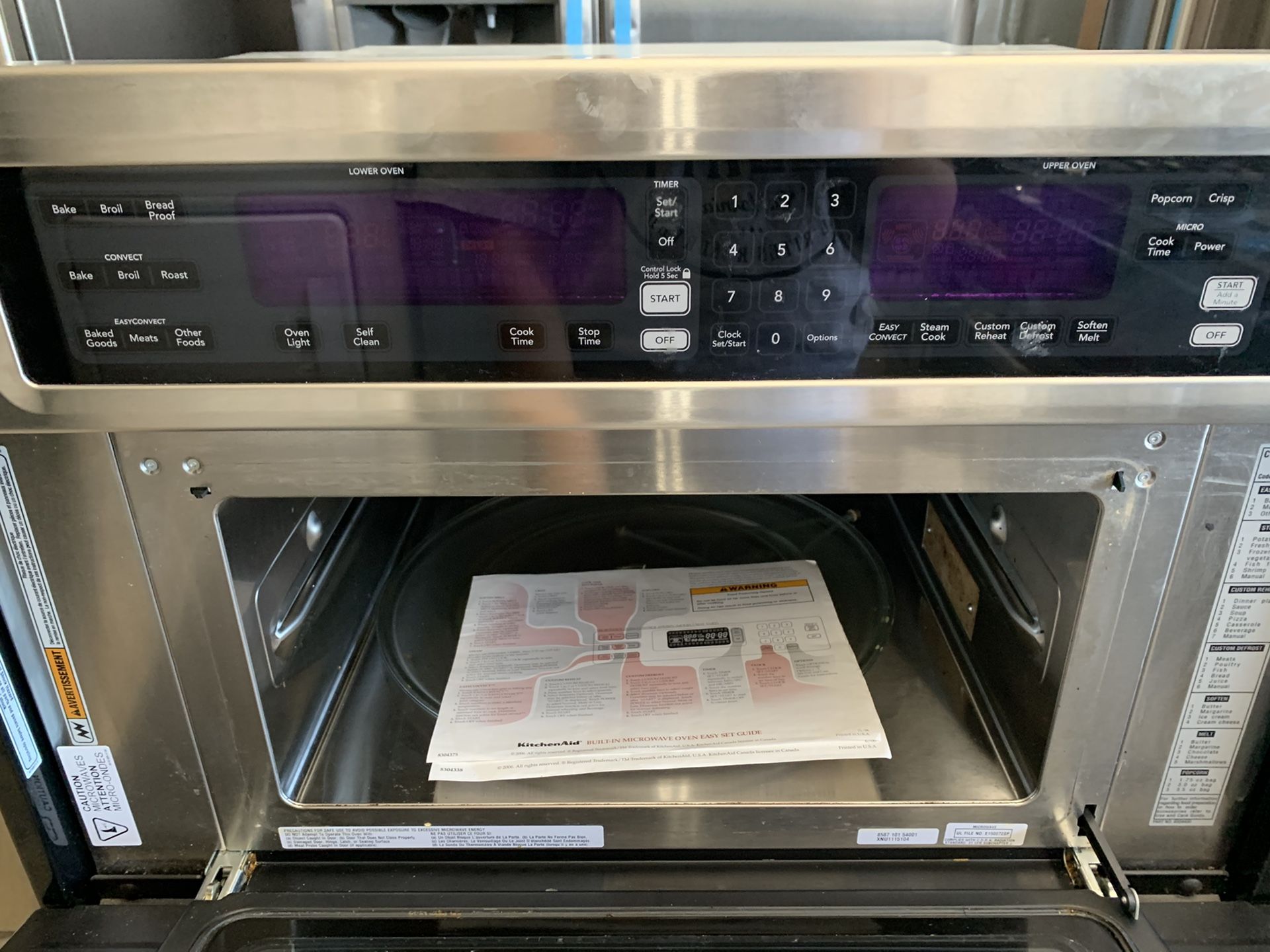 Kitchen aid microwave / oven combo in stainless steel for Sale in San ...