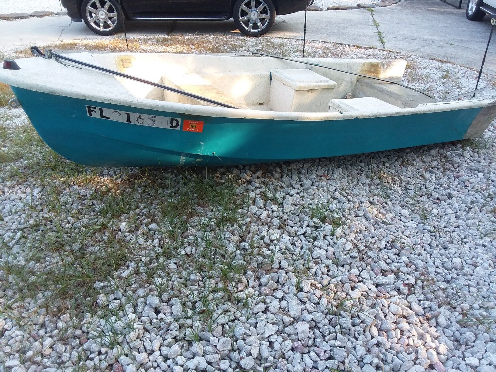 14' 2" fiberglass John boat for Sale in Clermont, FL - OfferUp