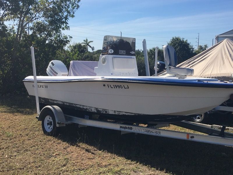 2000 18ft Sailfish W/ 2001 115 Johnson for Sale in Cape Coral, FL - OfferUp