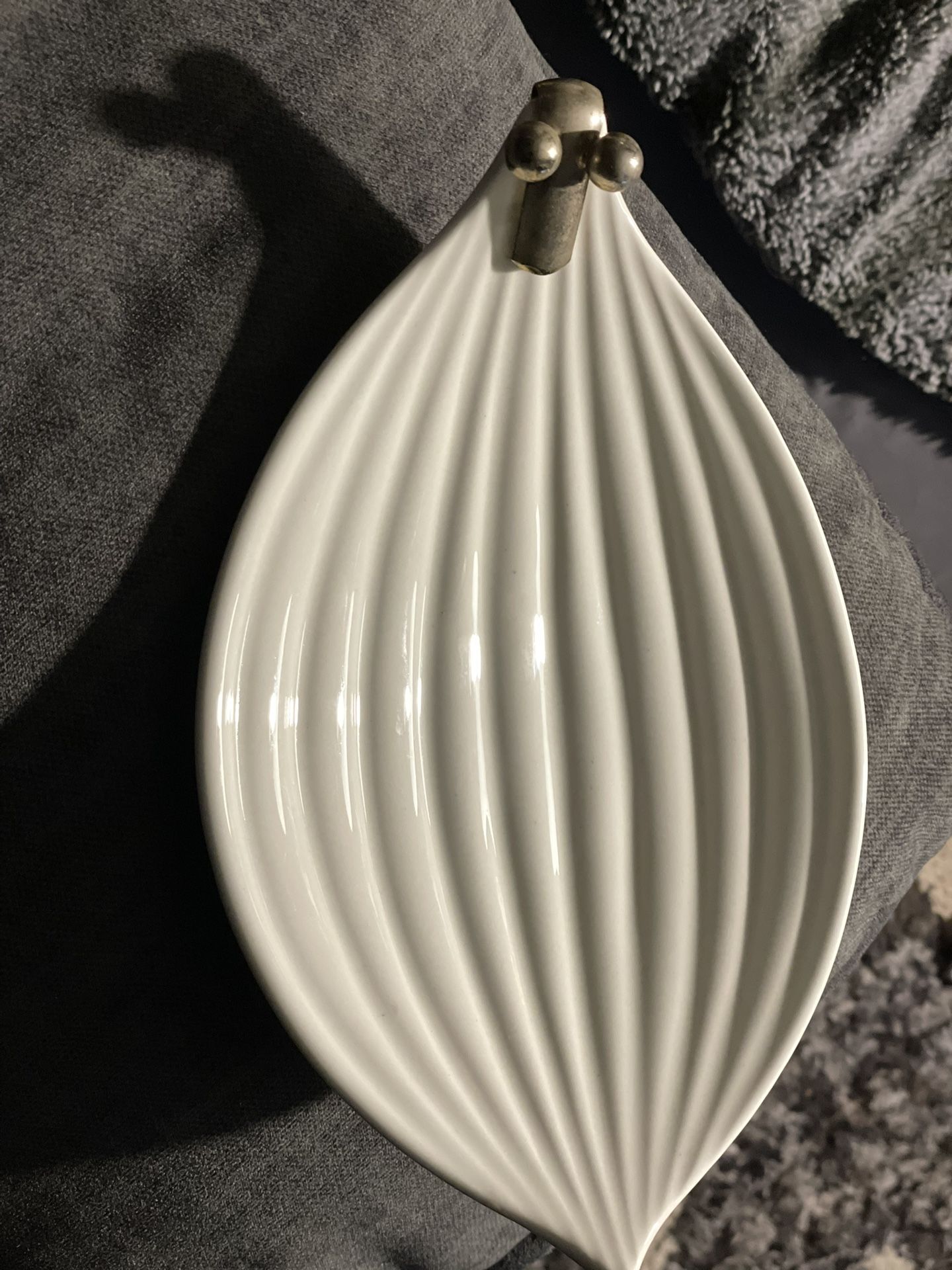 1950 MCM Ernest Sohn Creations White Ribbed Salad Appetizer Desert ...