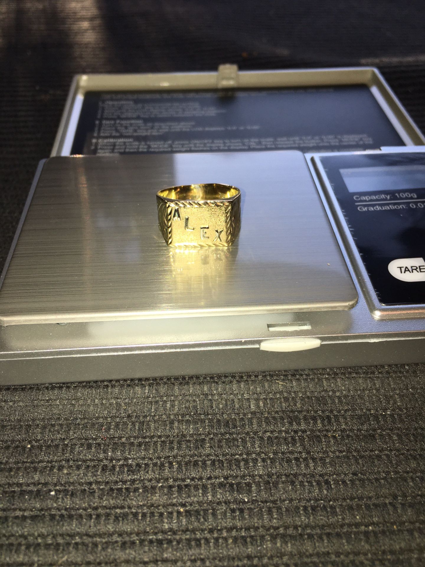 14k Gold Ring With Name Alex Size 8 for Sale in Elk Grove Village ...