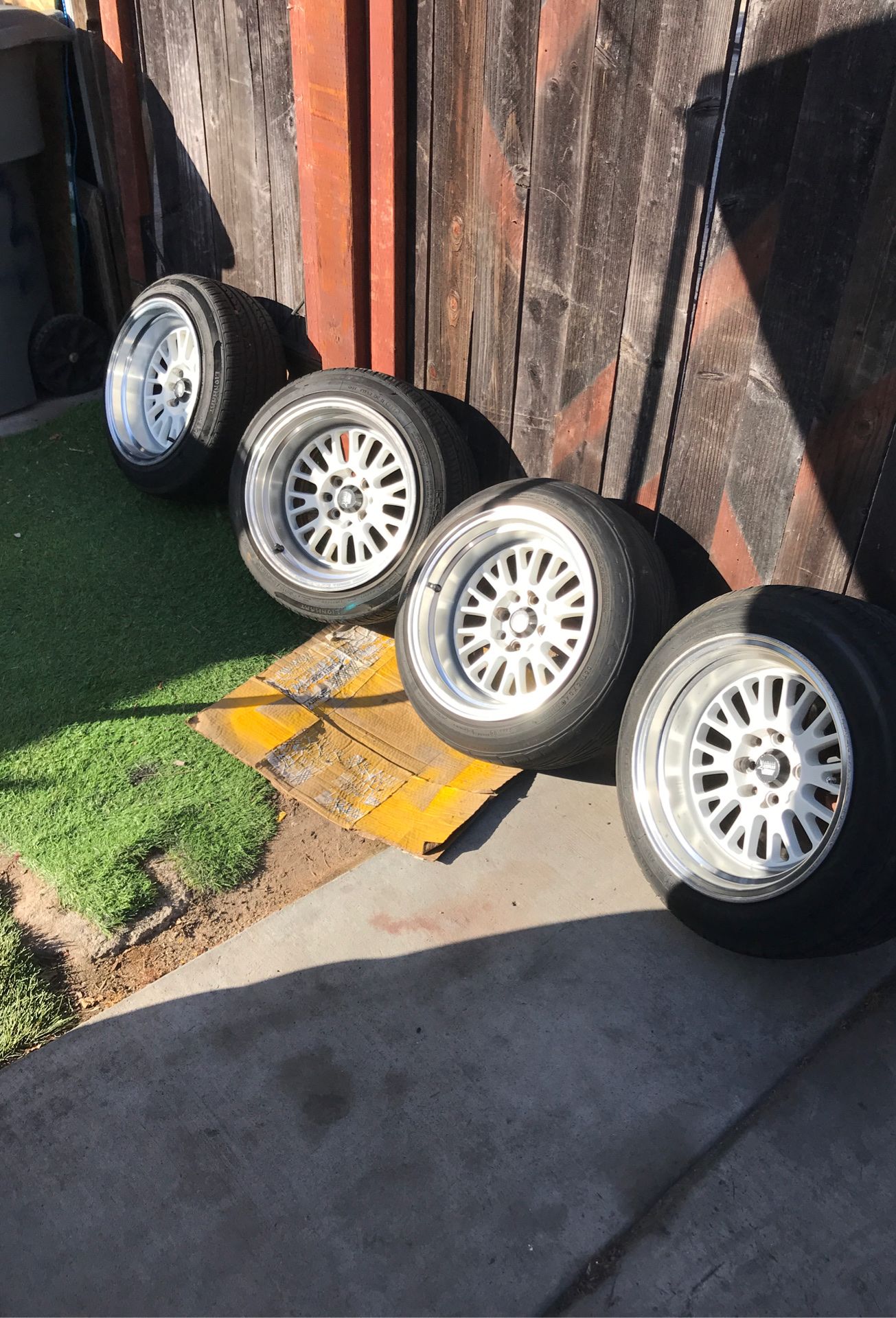 Msr deep dish 4x100 wheels white face for Sale in National City, CA ...