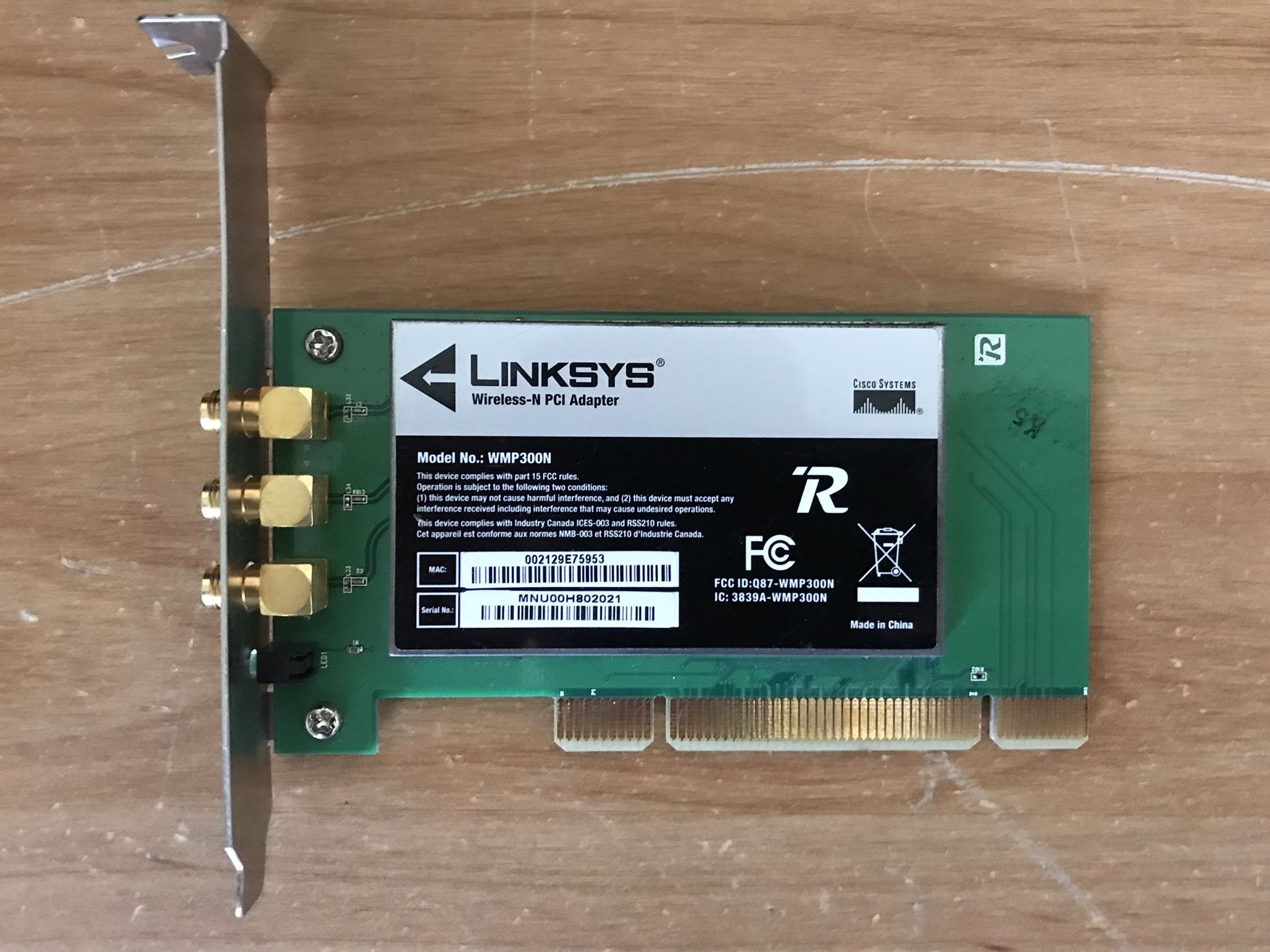 Linksys Wireless Pci Card
