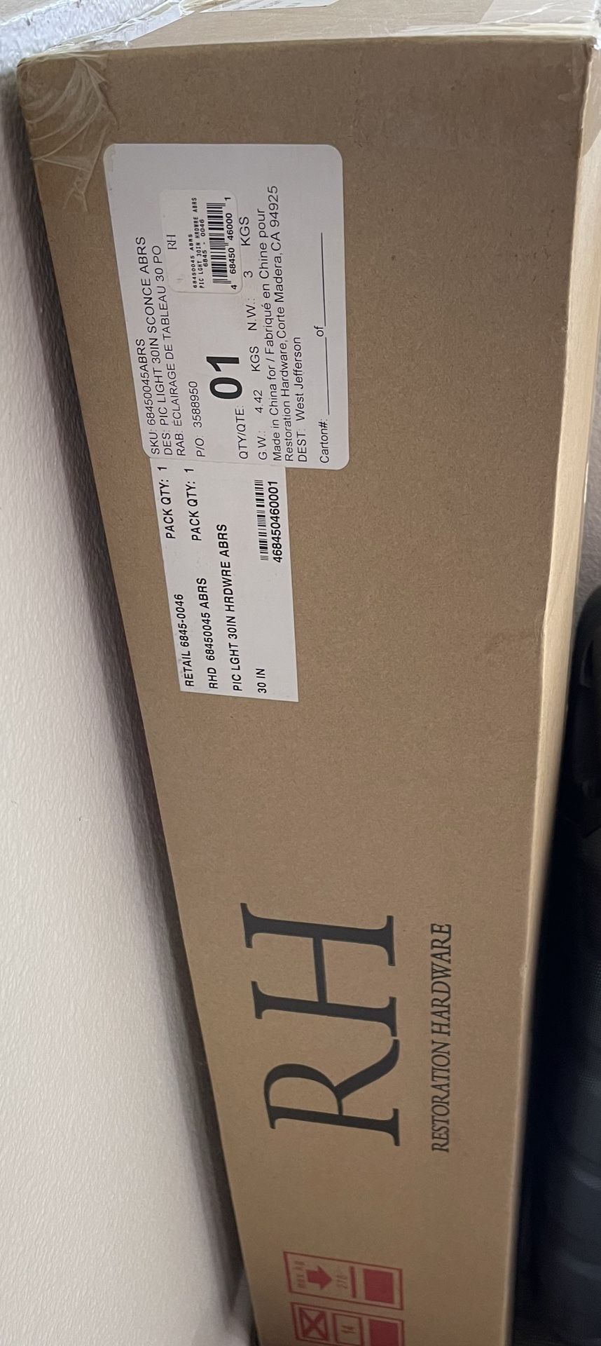 RH LIBRARY GRAND PICTURE LIGHT BRASS 30” for Sale in Tustin, CA - OfferUp