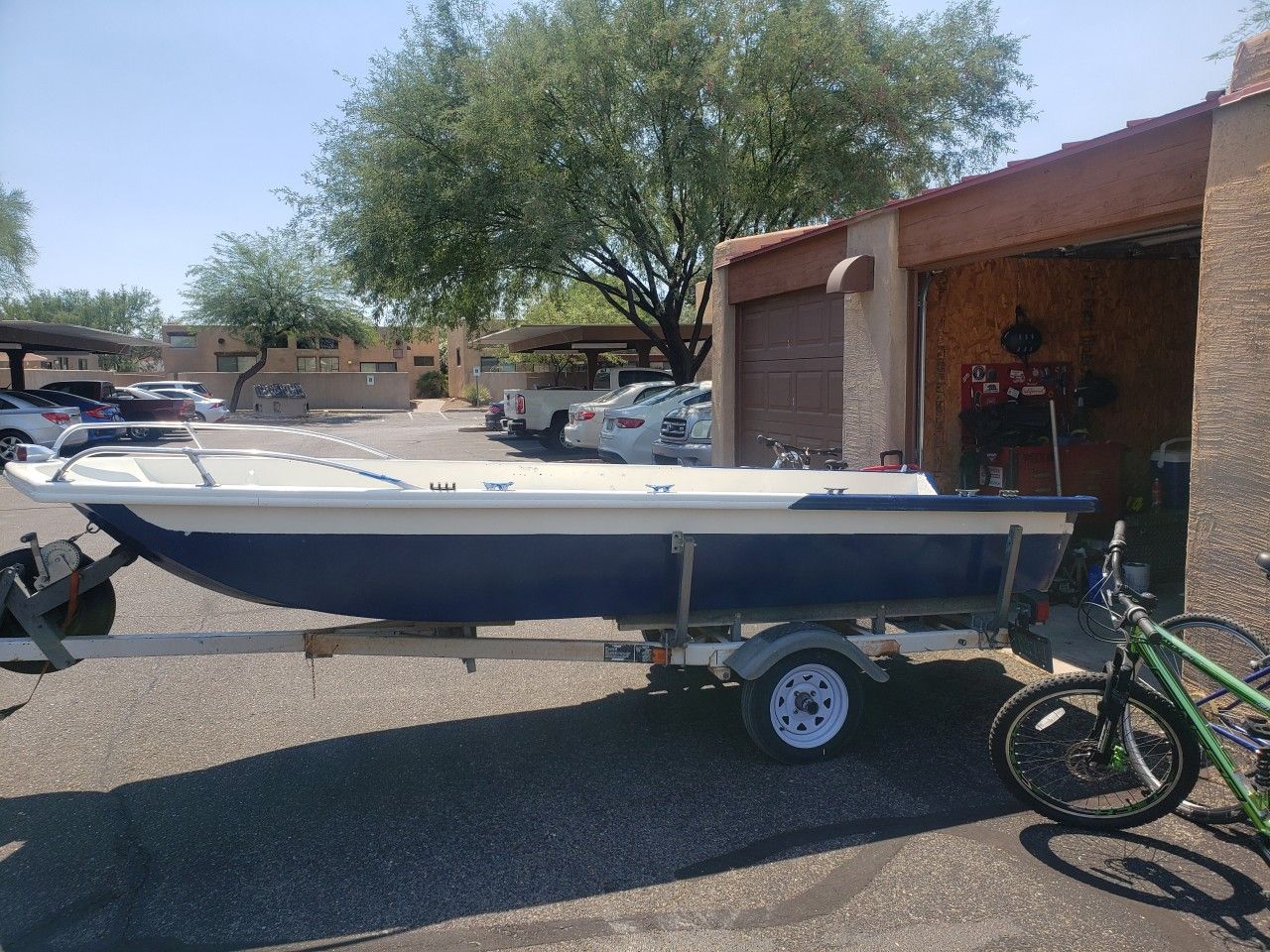 1976 14' fiberglass Sears gamefisher tri hull for Sale in Tucson, AZ ...
