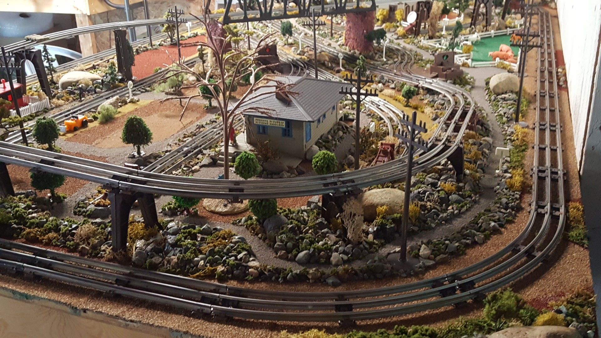 O gauge discount train delicate table