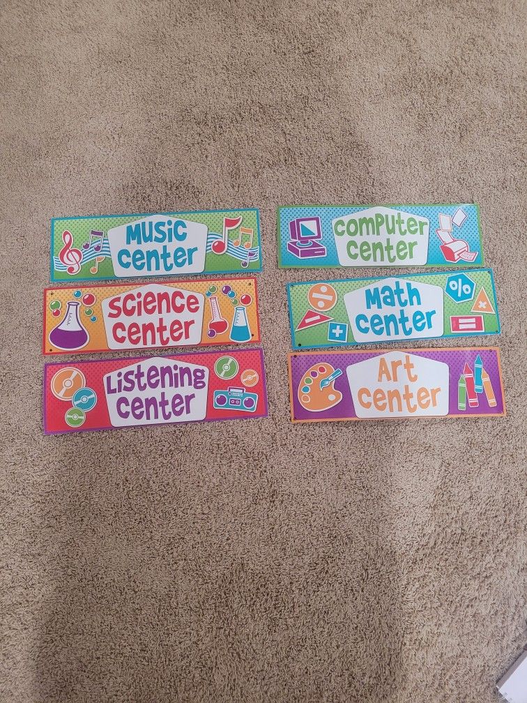 Classroom Center Signs
