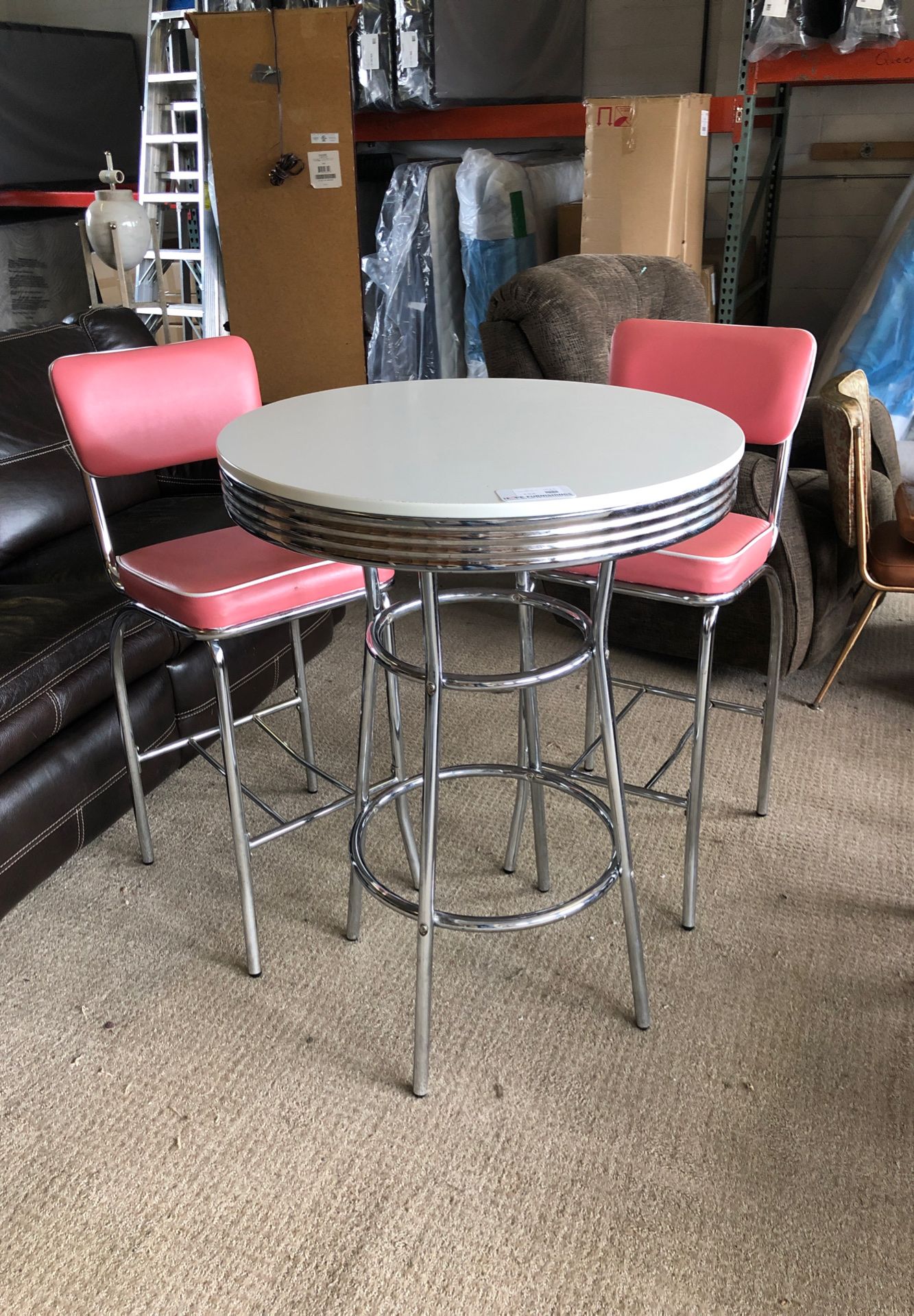Soda Fountain Bar Table with Two Stools for Sale in Tacoma, WA - OfferUp