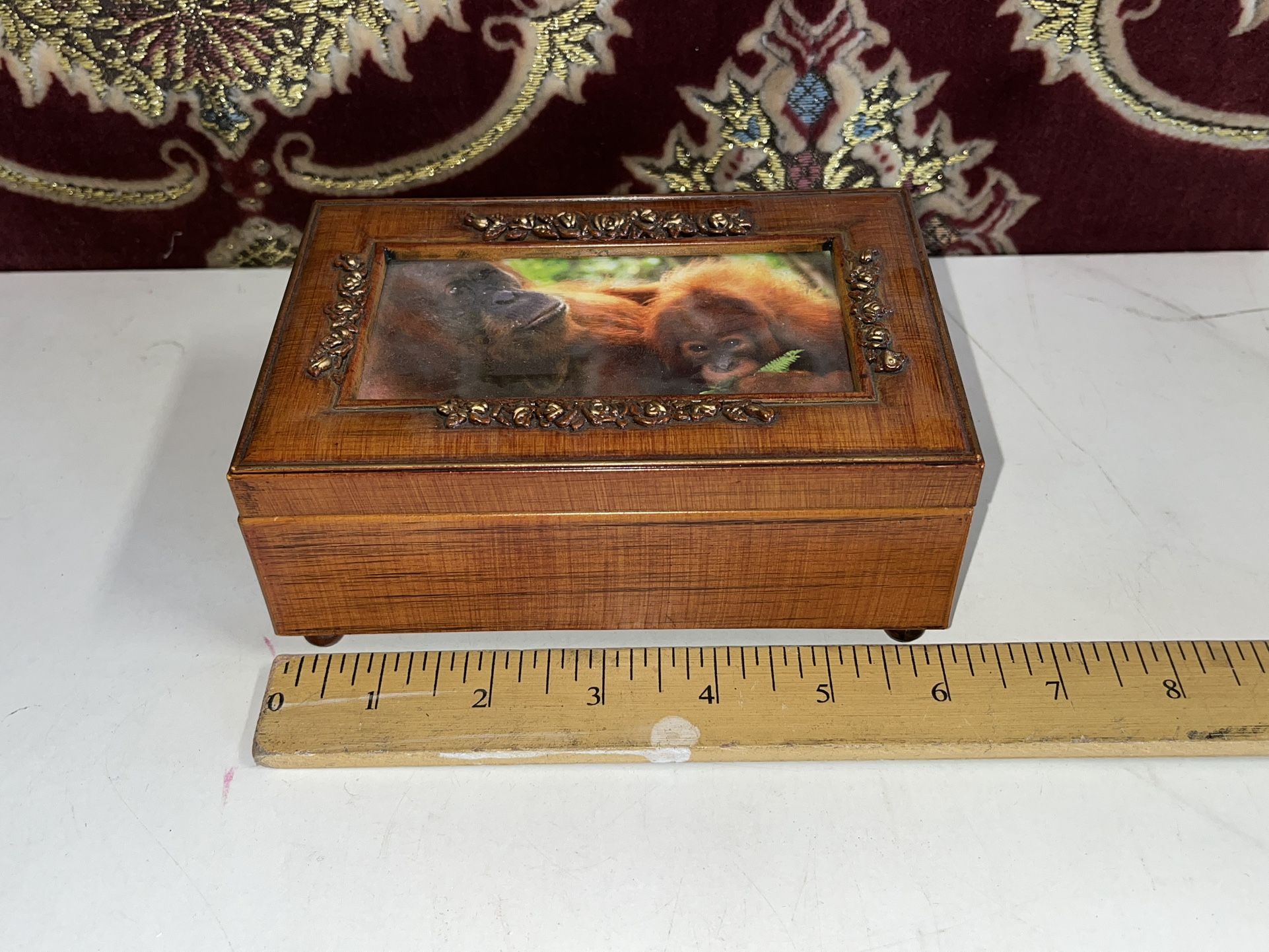 Sankyo Music Box Picture Frame Jewelry Box Plays "You Are The Sunshine ...