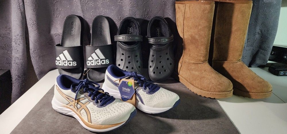 ASICS - CROCS - ADIDAS - UGG STYLE BOOTS ALL WOMENS SIZE 10 for Sale in ...