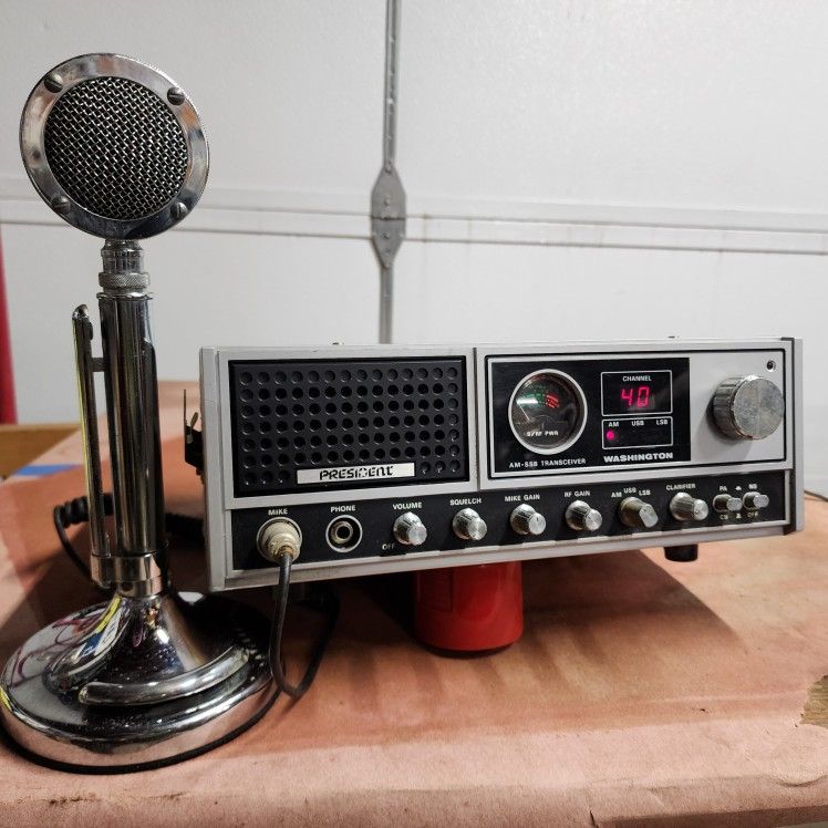President Washington CB base station w/ Silver Eagle Mic for Sale in ...