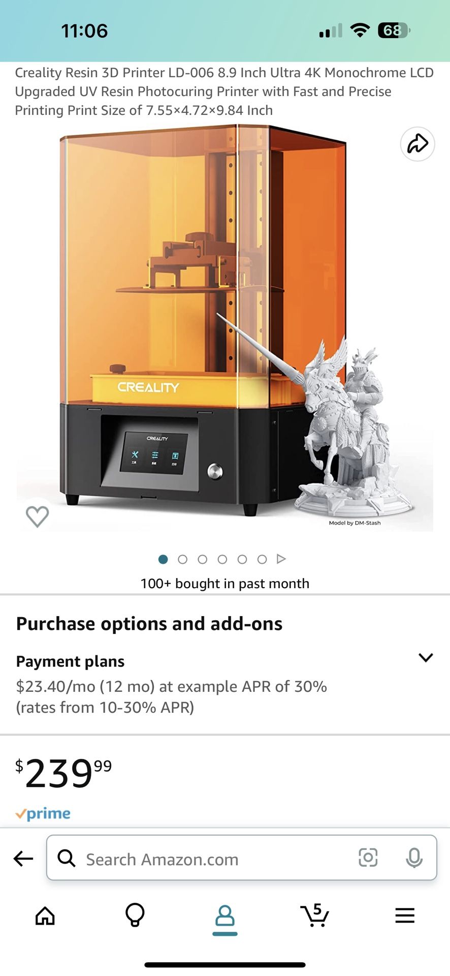 Creality Resin 3d Printer Ld 006 8 9 Inch Ultra 4k Monochrome Lcd Resin