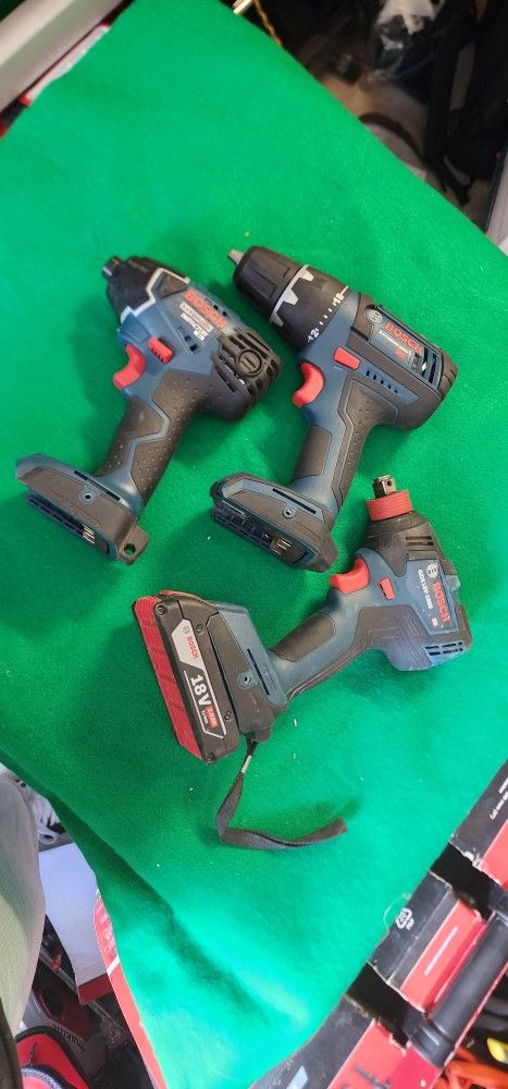 Bosh Impact 1/2" Bosch Impact Drill Bosh Driver Drill ONE BATTERY LIKE ...