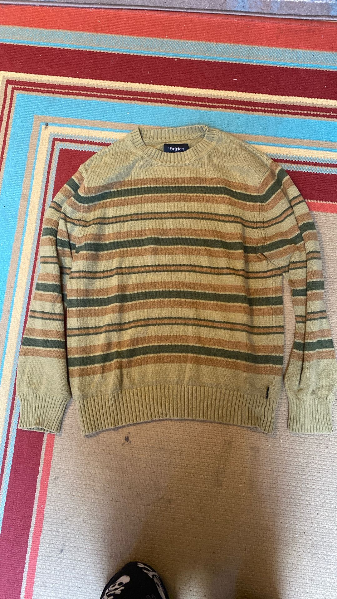 Brixton Stripped Sweater Fits Oversized for Sale in Spring Valley, CA ...