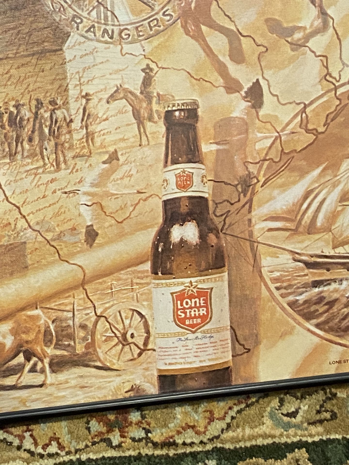 Beautiful Framed Vintage 1986 Lone Star Poster Print, 1 Of 3 ...