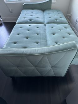 Seafoam Green Thick Cushion Fulton Couch for Sale in Portland, OR - OfferUp