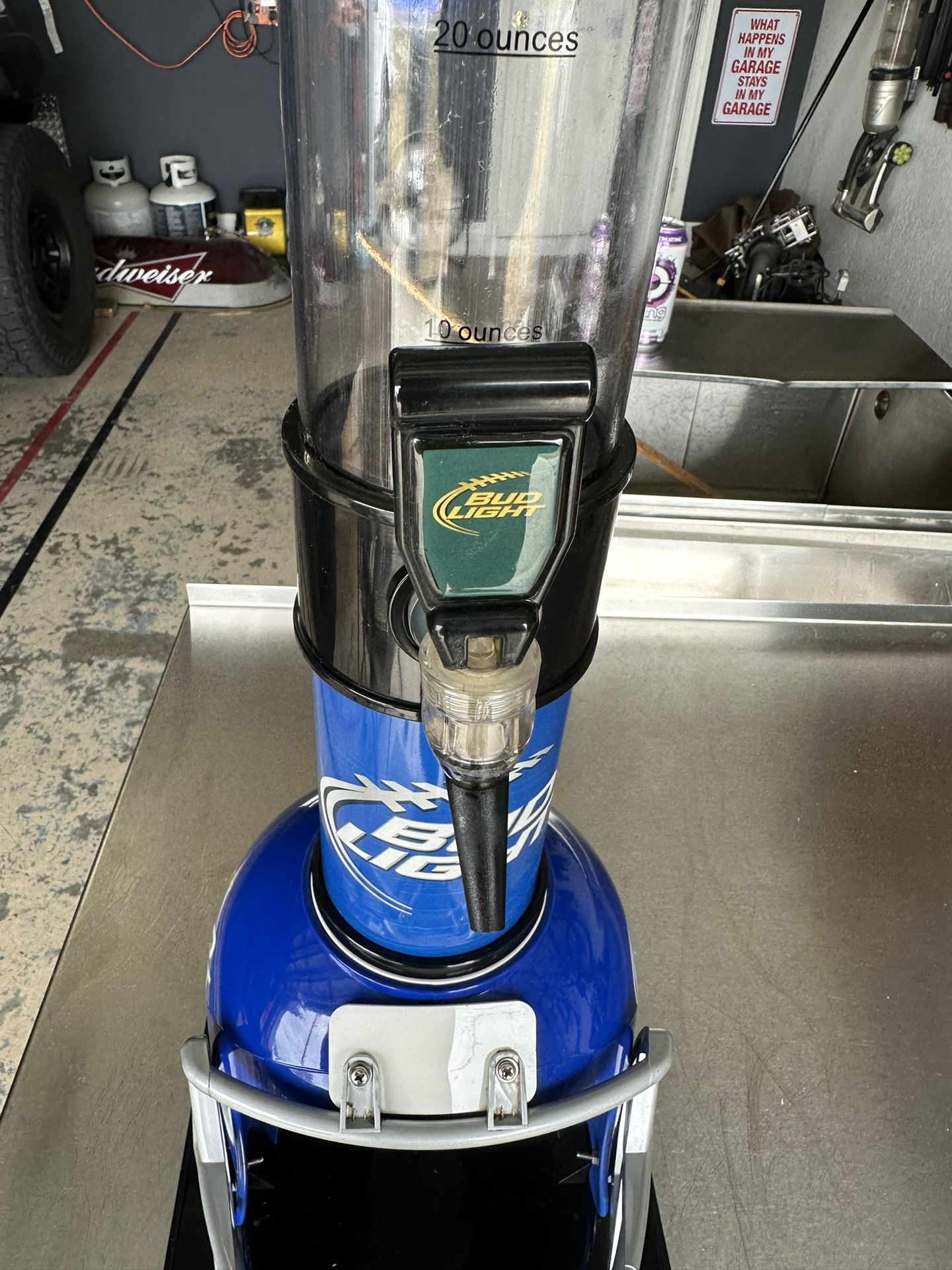 Bud Light Football Helmet Beer Tower | Shelly Lighting
