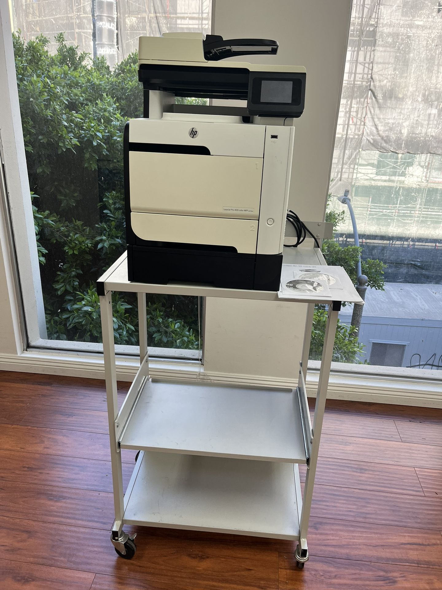 LaserJet Pro 400 Color MFP w/ Tray & Printer Stand for Sale in Los ...