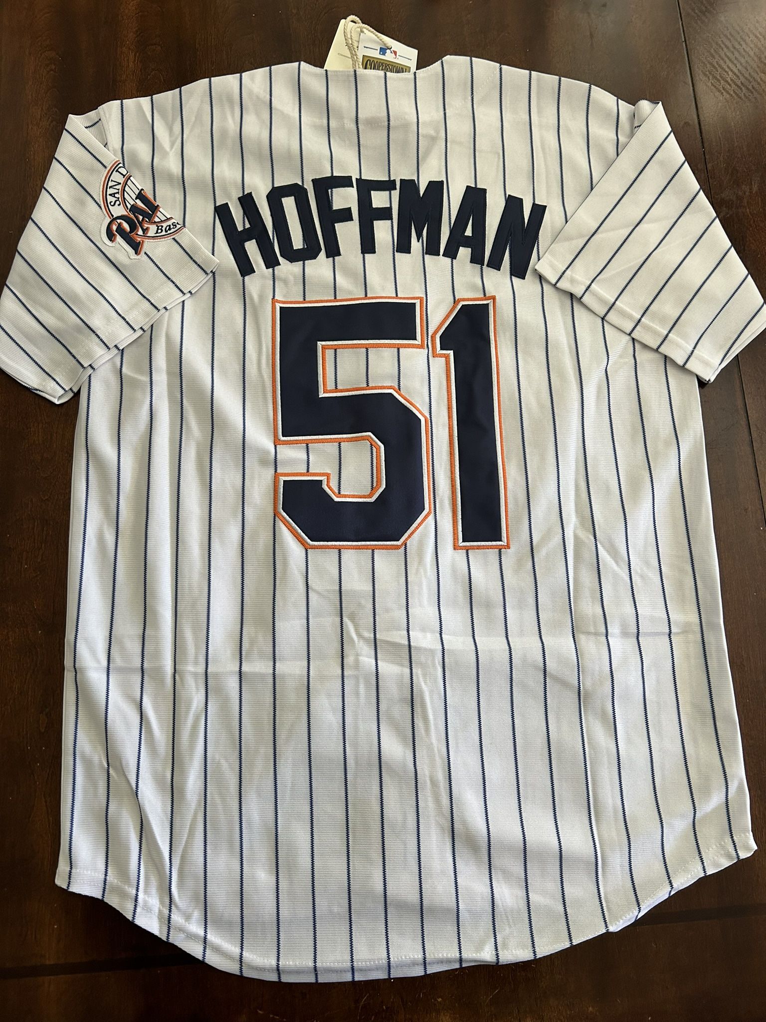 Retro San Diego Padres Jersey Hoffman White Pinstripe for Sale in San ...