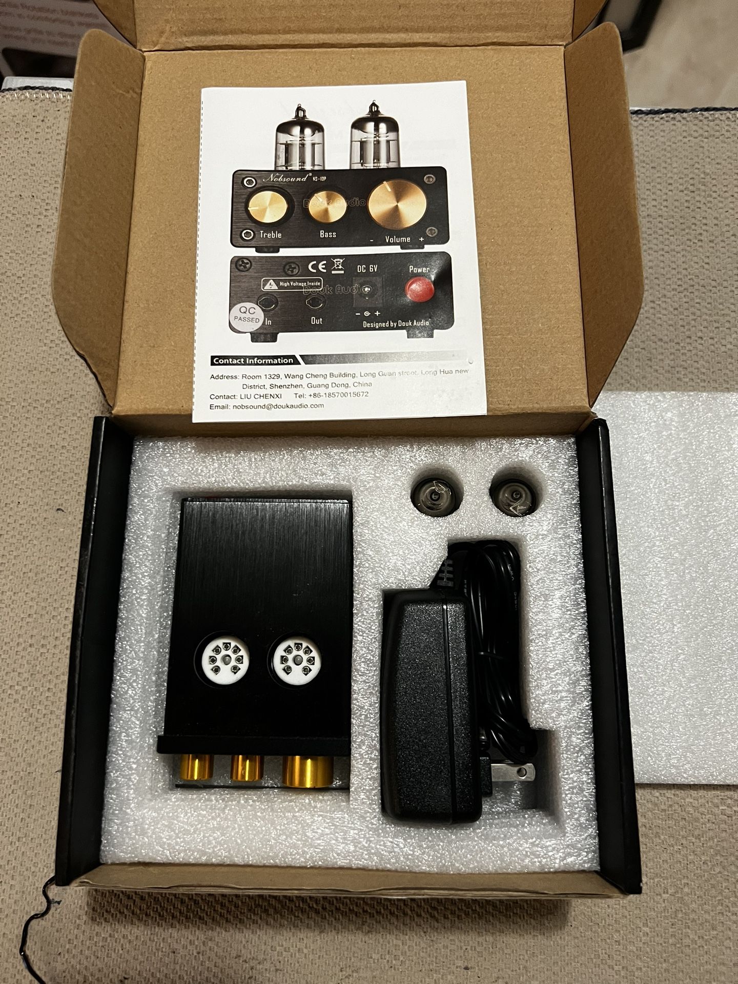 Nobsound NS-10P Mini Vacuum Tube Preamp Audio Hi-Fi Stereo Pre ...