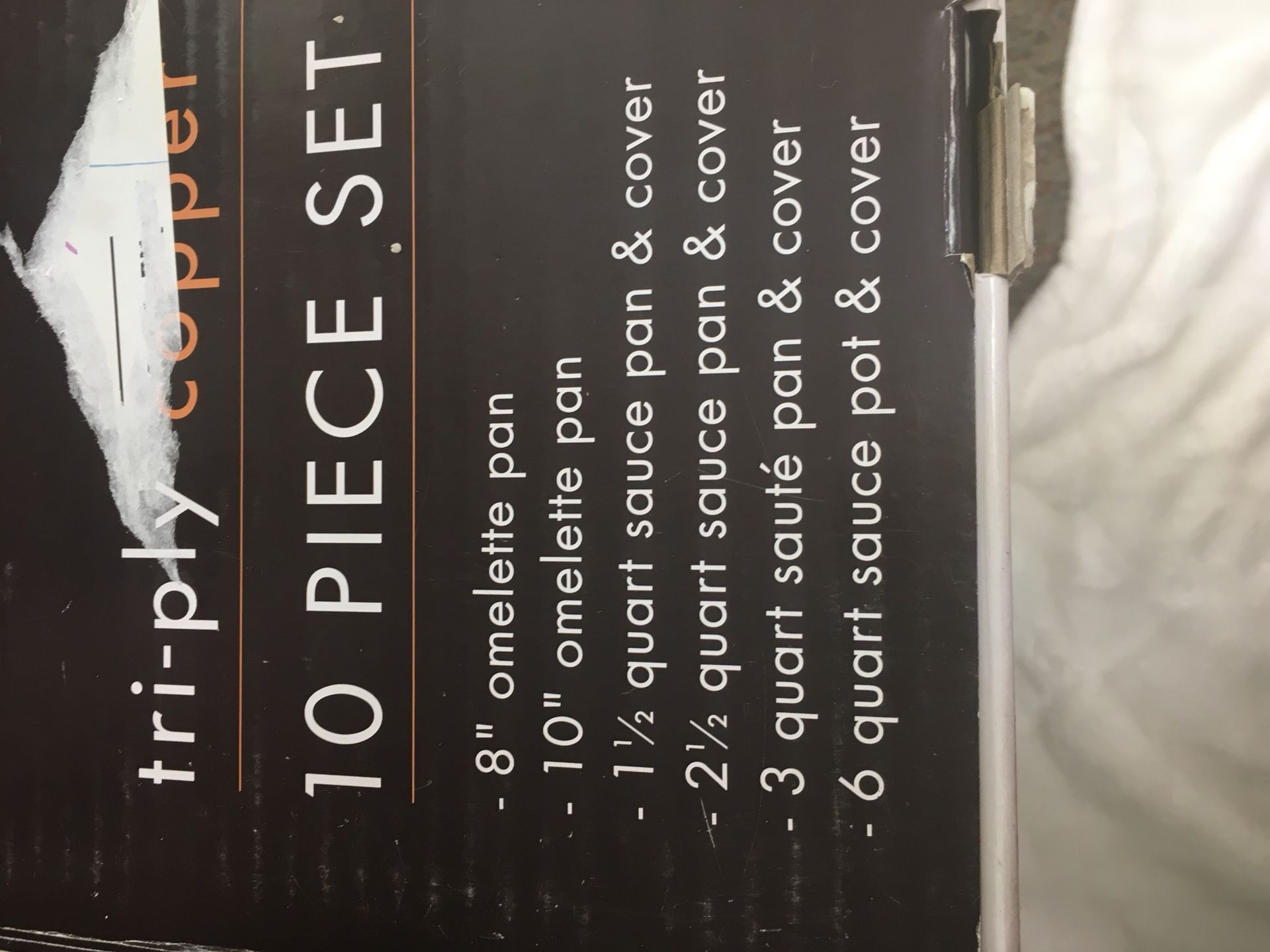 Calphalon Tri-Ply Copper 10-Piece Cookware Set for Sale in Troutdale ...